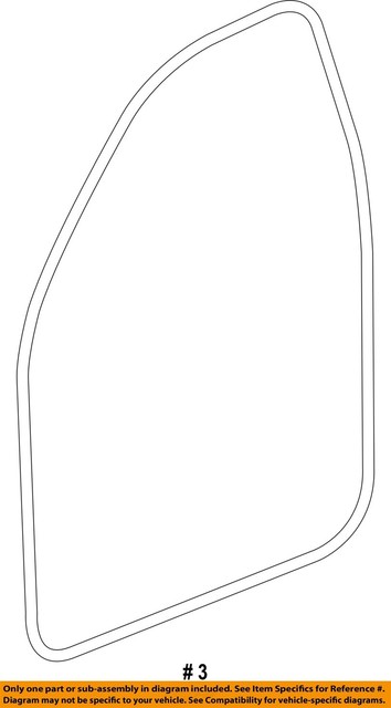 GM OEM 22766410 Front Door Surround Weather Strip for sale online | eBay