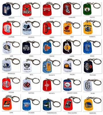 NBA OFFICIALLY LICENSED BASKETBALL NEW METAL KEY CHAIN ZIPPER PULL PICK ...