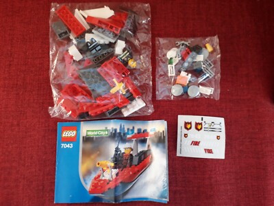 LEGO Firefighter SET. 7043 instruction included No box. Town World City ...
