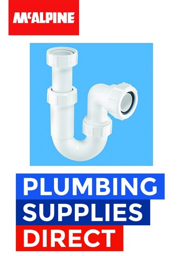 * Mcalpine Asc10 Adjustable P Waste Trap 40mm (1 1/2 Inch) Bathroom ...