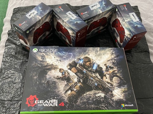 New Microsoft Xbox One S Gears of War 4 Limited Edition 2 TB Crimson ...