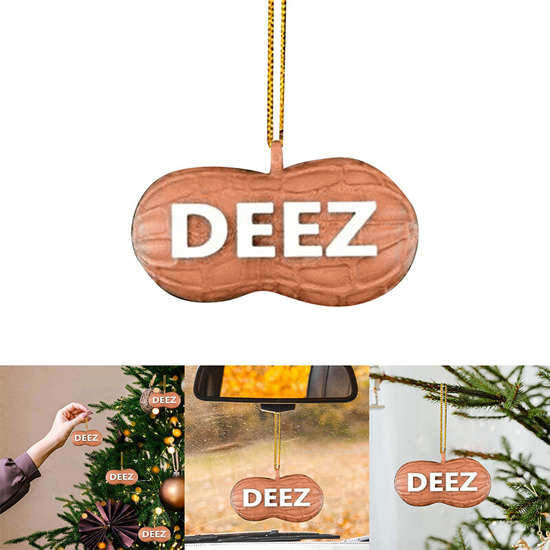 Deez Nuts Ornament,Funny Novelty Peanuts Nut Christmas Tree Ornaments ...