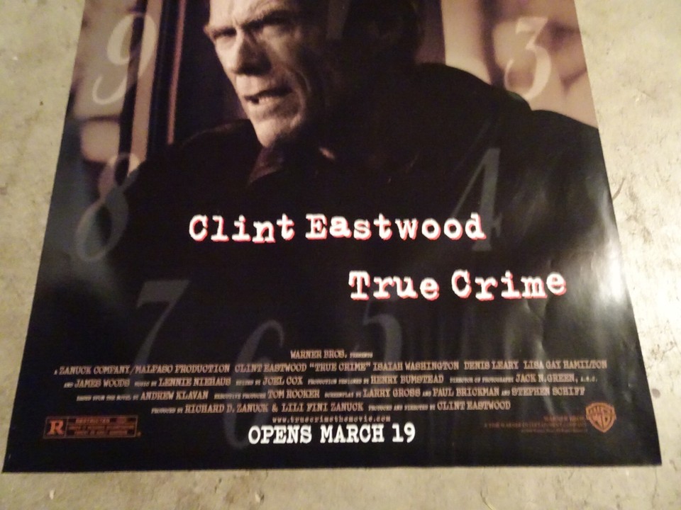 TRUE CRIME - MOVIE POSTER WITH CLINT EASTWOOD | eBay