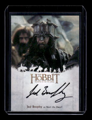 2016 The Hobbit Battle of the Five Armies Auto #JBR Jed Brophy as Nori ...