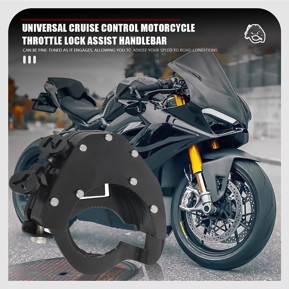 Stainless Steel Motorcycle Cruise Control Throttle Lock Assist Top Kit ...