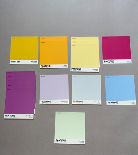 16 PANTONE x Lowes Individual Color Square Swatches yellow orange ...