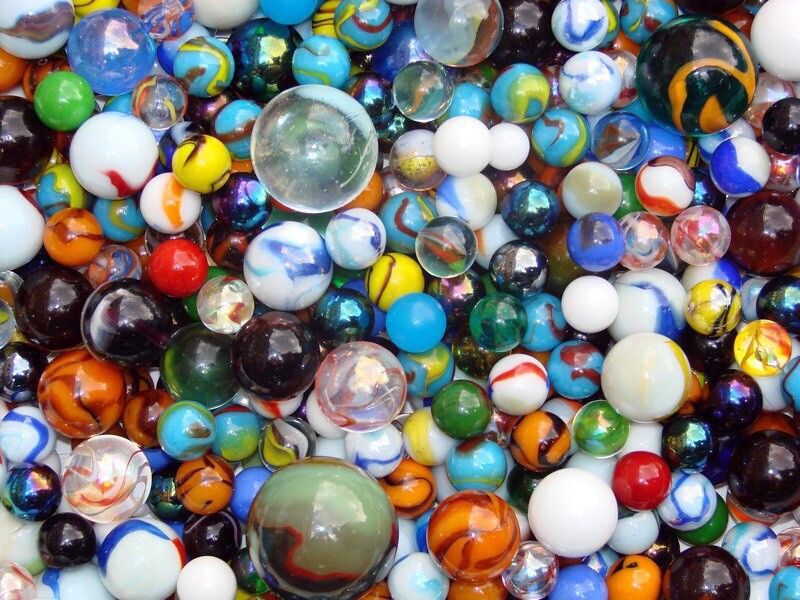 New Glass Pee Wee Marbles From Huge | Grelly USA
