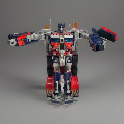 Hasbro Transformers 2007 Optimus Prime Leader Class Action Figure As Is ...