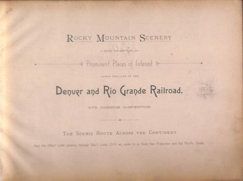 Rocky Mountain Scenery: A Brief Description of Prominent Places of ...