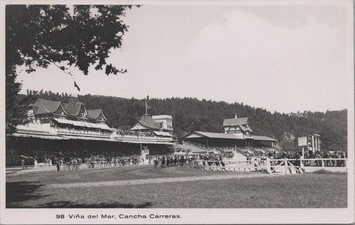 RPPC Postcard Viña del Mar Cancha Carreras Chile | eBay