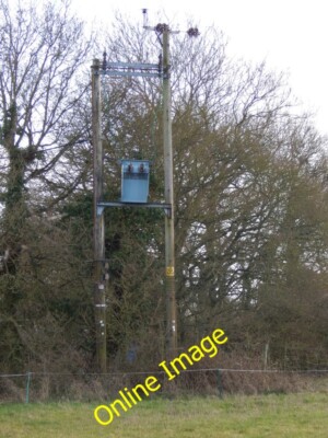 Photo 6x4 Power pole with metal box Mill Green/TL9542 In between the ...