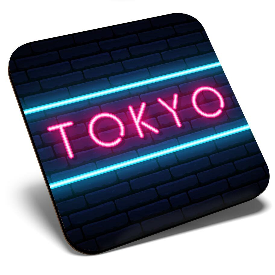 Square Single Coaster - Neon Tokyo Japan Sign Japanese #45850 | eBay