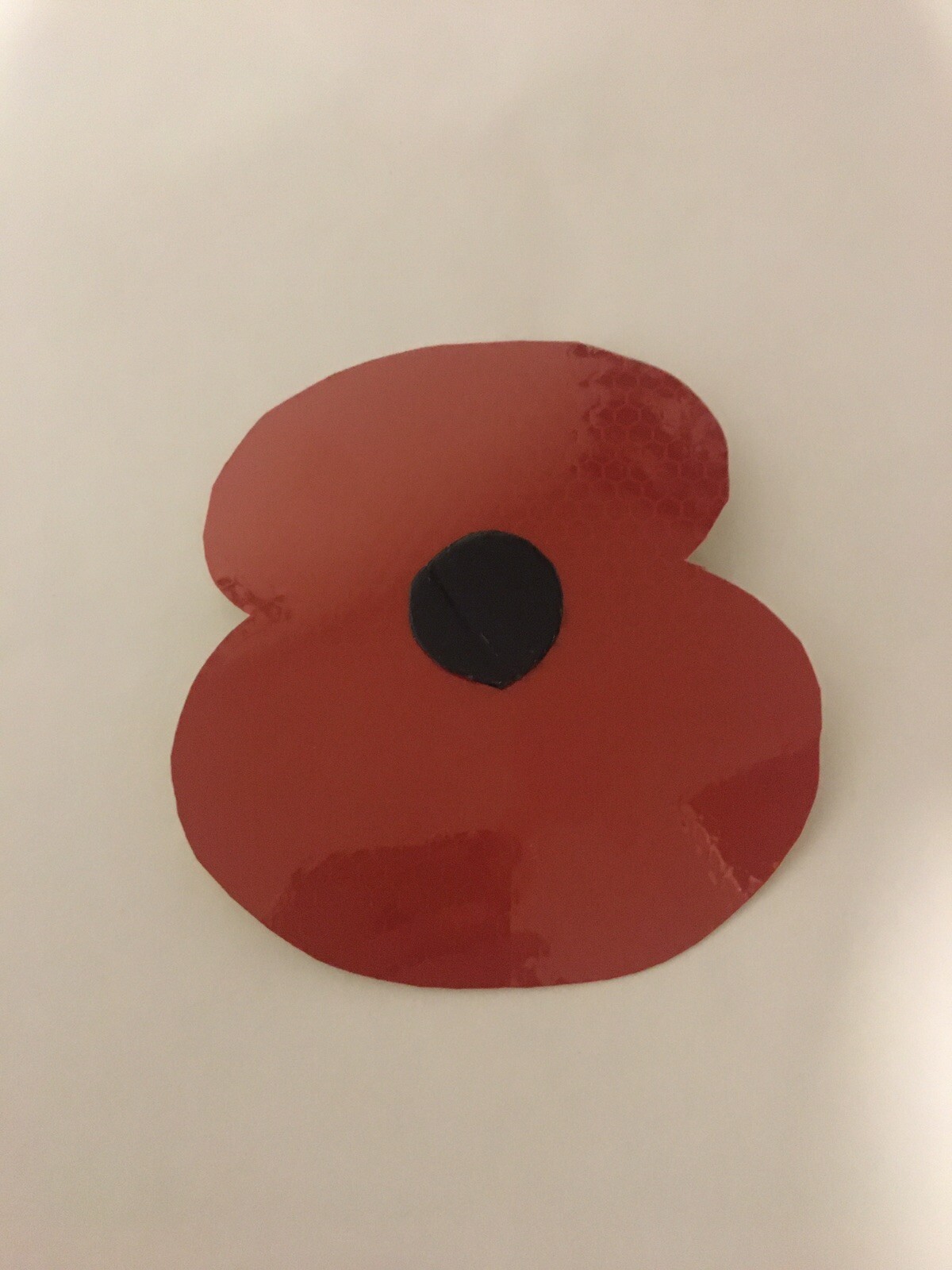 Reflective Poppy 100 mm Wide, Self Adhesive, RBL Approved; 100% goes to ...