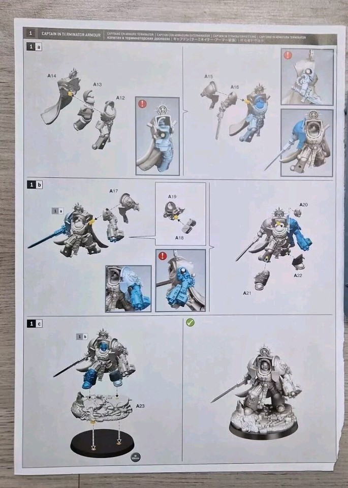 Captain In Terminator Armour Leviathan New On Sprue 40K Space Marine ...