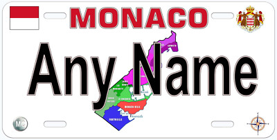 Monaco Europe Any Name Personalized Novelty Car License Plate | eBay