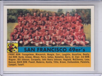 49ERS 1956 Topps #26 San Francisco 49ers | eBay