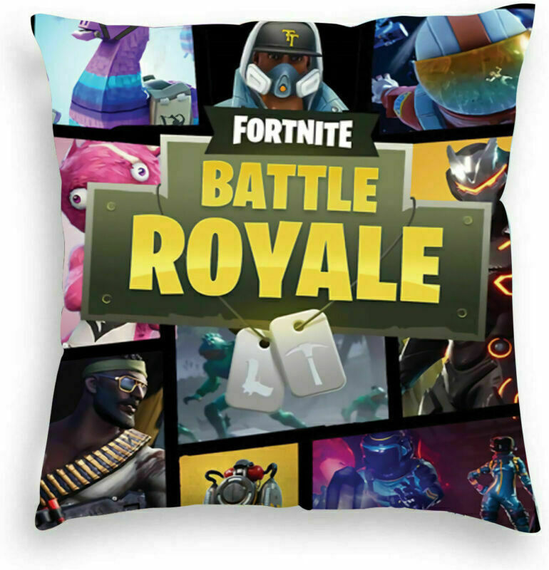 Fortnite Game Pillow Case Short Plush Cushion Cover Home Sofa Decor 45 ...