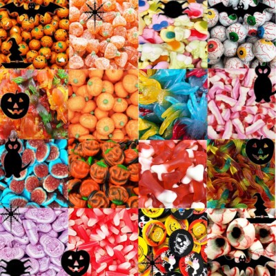 3kg Halloween Candy Horror Scary Sweets Party Bags Retro Sweets Pick N ...