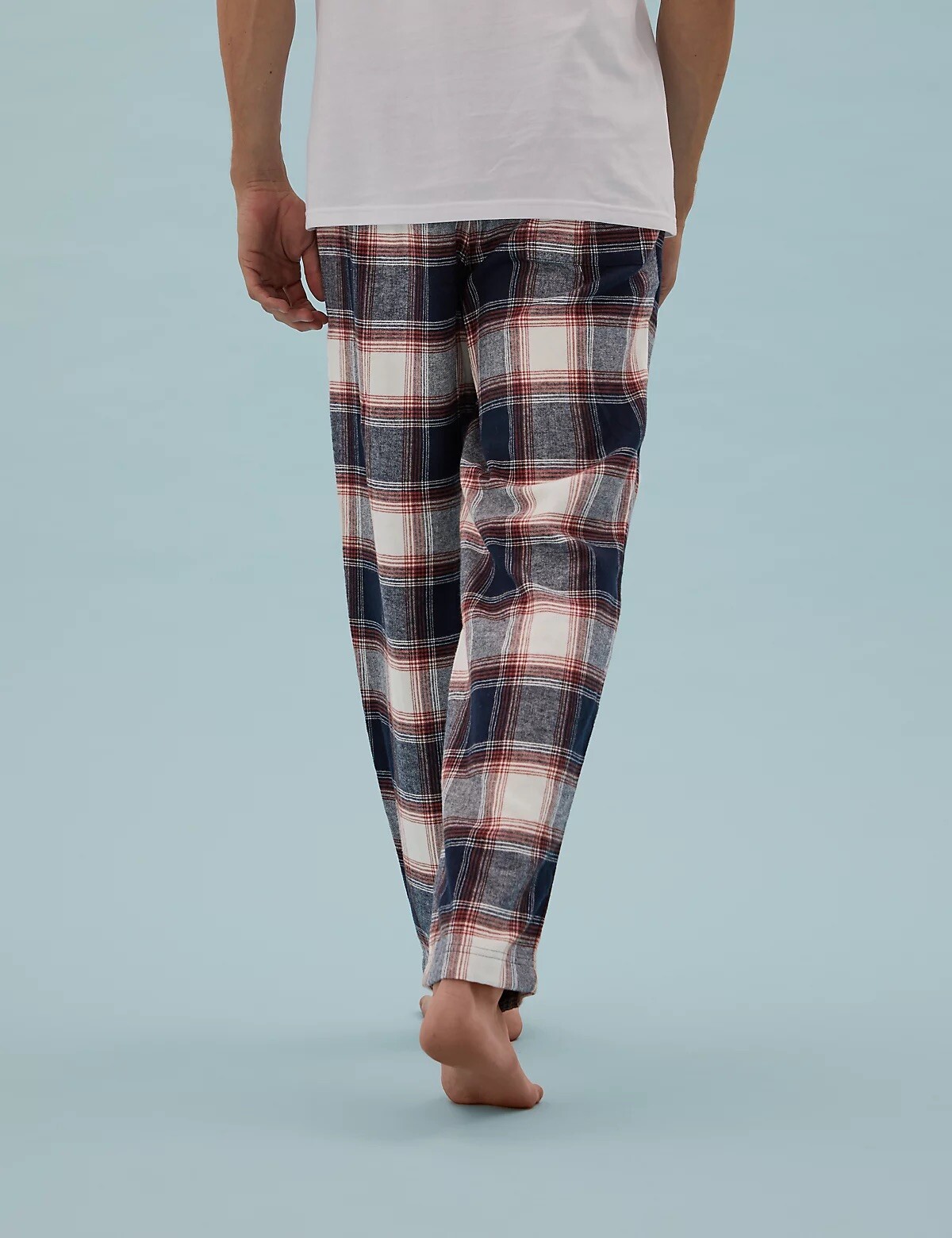 Mens M&S Brushed Cotton Checked Pyjama Bottoms Sizes S to 2XL | eBay UK