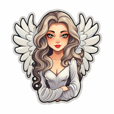 4 x adesivi auto sticker angelo sticker 9 x 9 cm | eBay