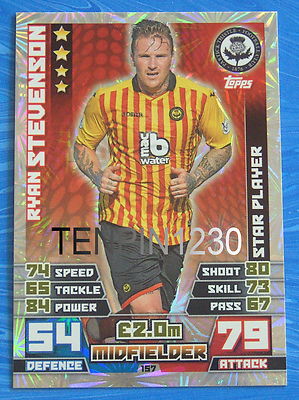 MATCH ATTAX SPFL 2014/2015 RYAN STEVENSON STAR PLAYER #157 | eBay UK