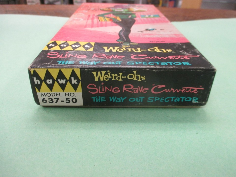 1964 WEIRD-OHS MODEL SLING RAVE CURVETTE by HAWK, COMPLETE, w/BOX ...