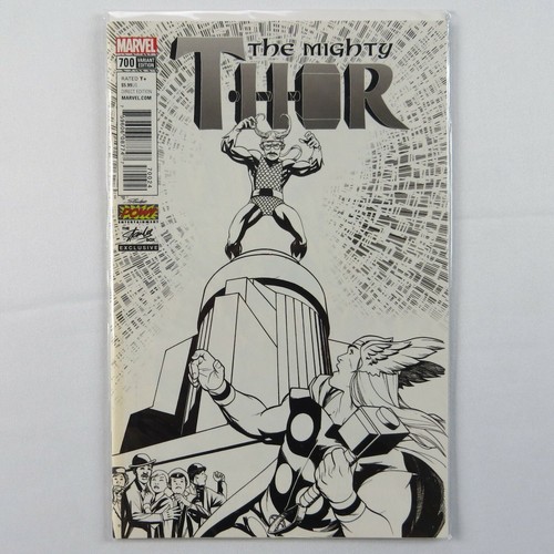 Mighty Thor #700 Stan Lee Comic Box Exclusive 2017 Variant B/W Marvel ...
