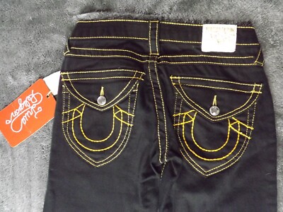 True Religion Women's Billy Big T Jeans Size 25 Black | eBay True Religion Women's Billy Big T Jeans Size 25 Black | eBay