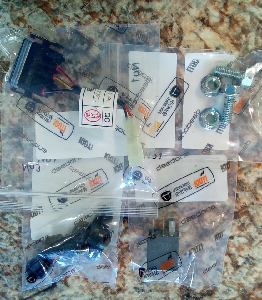 New OEM KIOTI DKA149 Beacon Light Wire / Switch Kit, for DK10SE Cab ...