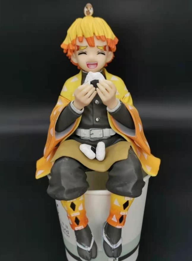Hot, Anime Demon SlayerAgatsuma Zenitsu pressing PVC Figure New No Box ...