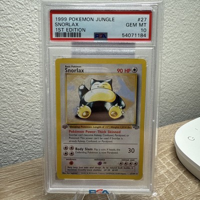 Pokémon TCG Snorlax 1999 First Edition Jungle Mint PSA10 | eBay