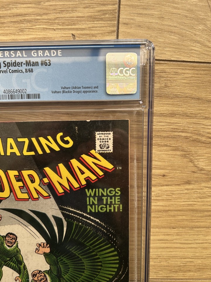 AMAZING SPIDER-MAN #63 CGC 6.5 Off White/ White Pages | eBay UK