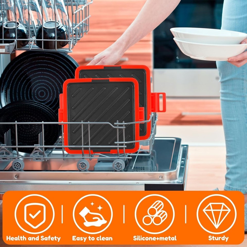 Toaster,Microwave Toaster,Sandwich Maker, Panini Maker,Dishwasher Safe ...