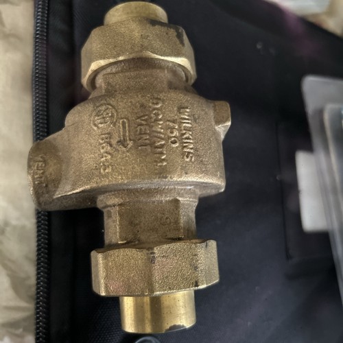 Wilkins 1/2" 760 Dual Check Valve Backflow Preventer Threaded ...