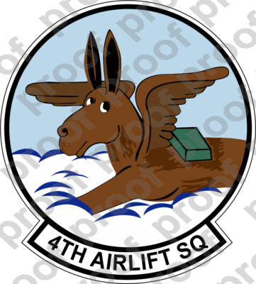 STICKER USAF 4TH AIRLIFT SQUADRON A | eBay