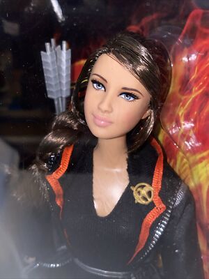 Mattel Barbie Collector Black Label THE HUNGER GAMES 12” KATNISS DOLL ...