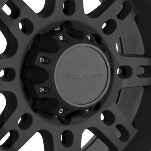 (Set-4) Pro Comp PA31 Stryker 17x9 8x6.5" -6mm Flat Black Wheels Rims ...