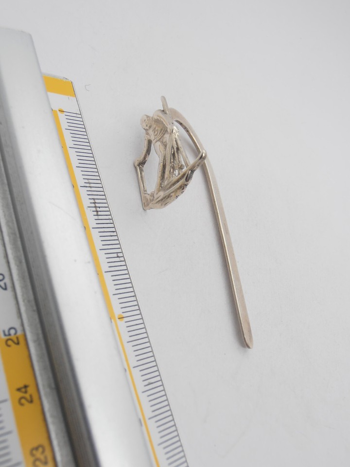 Skier: 925 Silver Bookmark - Page Marker Book - Ski - Slalom - Descent ...