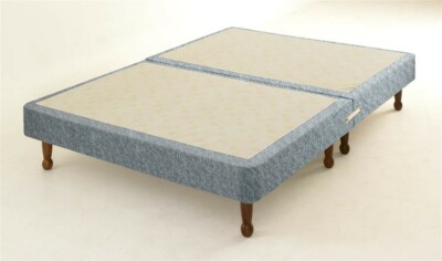 Low Shallow Fabric Divan Bed Base on Legs 4'6ft Double 5ft King Many ...