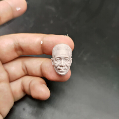 1/10 Scale Weaponeer Morgan Freeman Head Sculpt Unpainted Fit 7" Neca ...