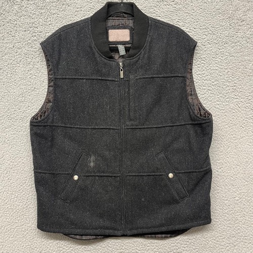 Lyle & Scott Vest Mens L Gray Wool Cashmere Endinburgh ll Full Zip Golf ...