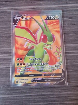 Flygon V (Full Art) - 164/172 Ultra Rare Brilliant Stars Pokemon TCG ...