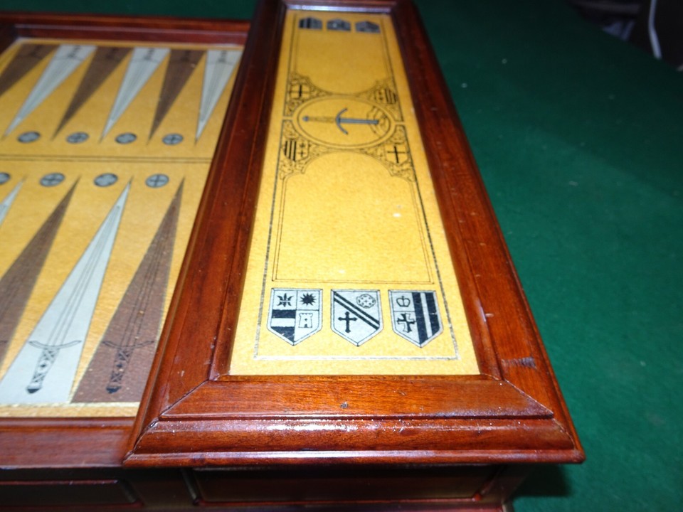 1988 FRANKLIN MINT COLLECTOR'S BACKGAMMON BOARD GAME SET – EXCALIBUR / CAMELOT | eBay