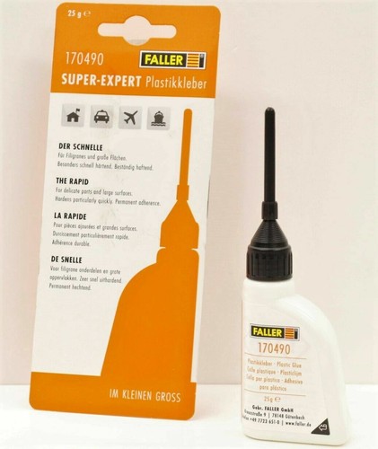 FALLER 170490 - Glue for Plastic Superexpert With Applicator, 25 ML | eBay