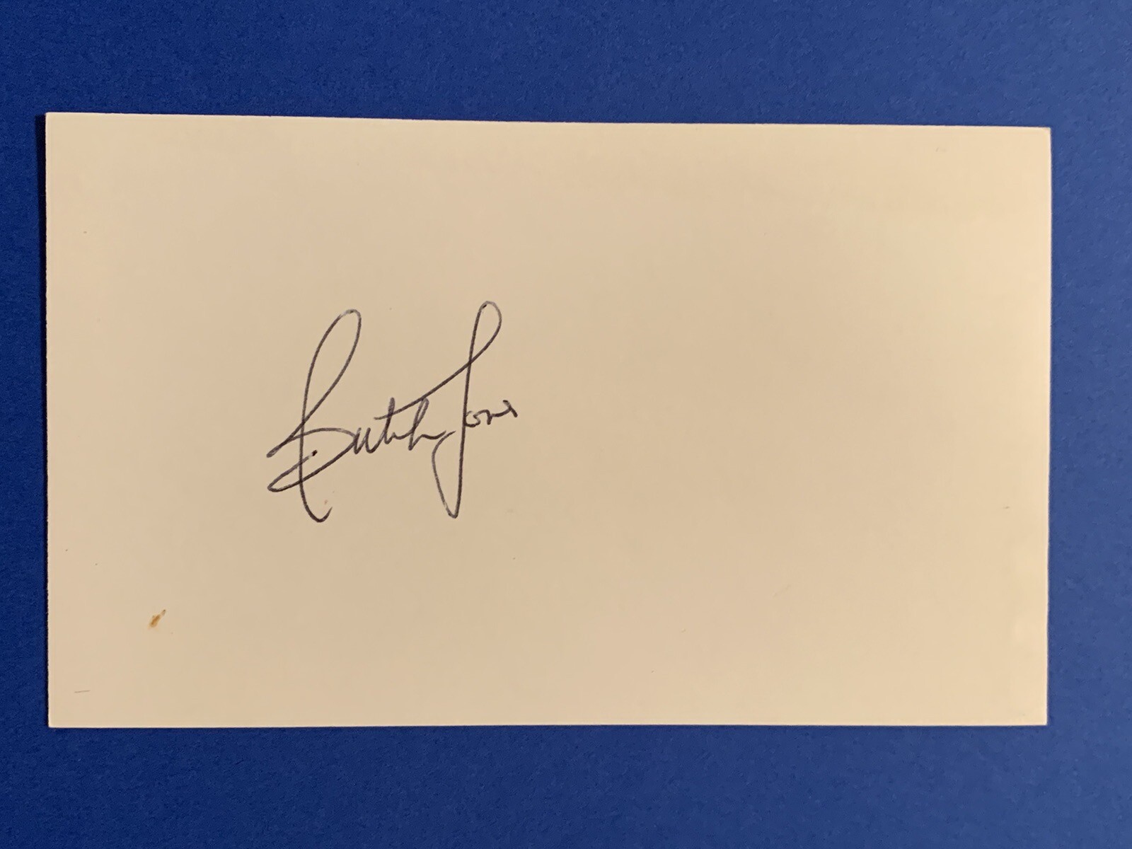 BUTCH JONES Signed TENNESSEE VOLS-CINCINNATI-ALABAMA 3x5 Index ...