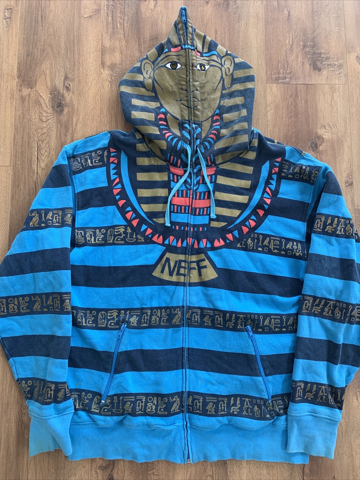 NEFF CUSTOM GOODS PHAROAH EGYPTIAN GOD FACE MASK ZIP … - Gem