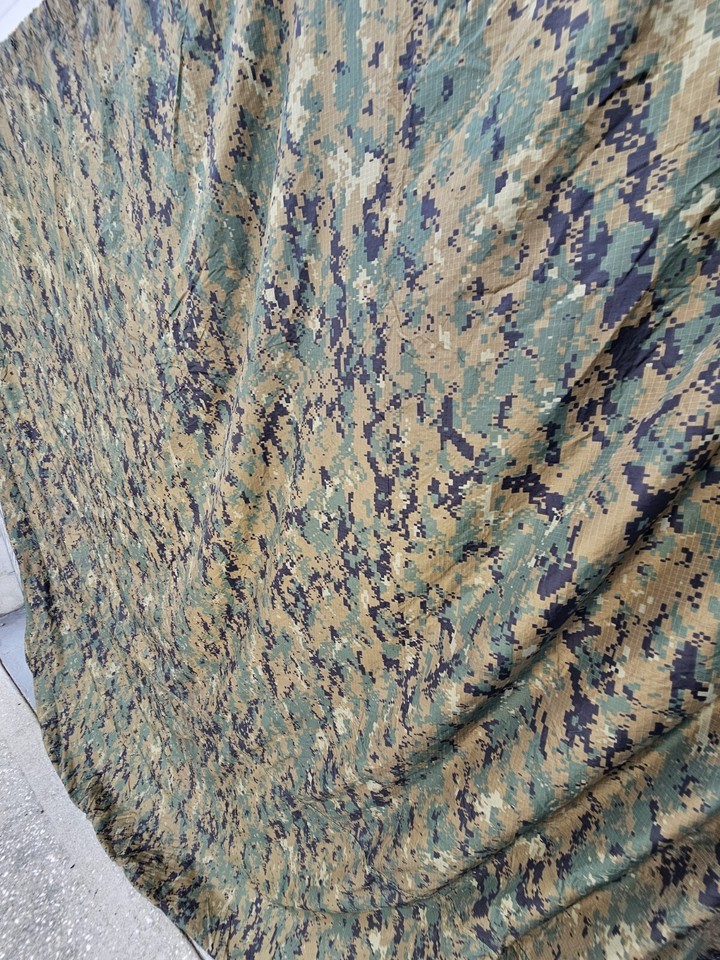 GI USMC Ripstop Nylon Reversible Tarp MARPAT Woodland Coyote USA Made ...