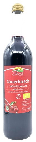 Bleichhof Bio-Sauerkirschsaft (6x 0,72l) – 100% Direktsaft, bio ...