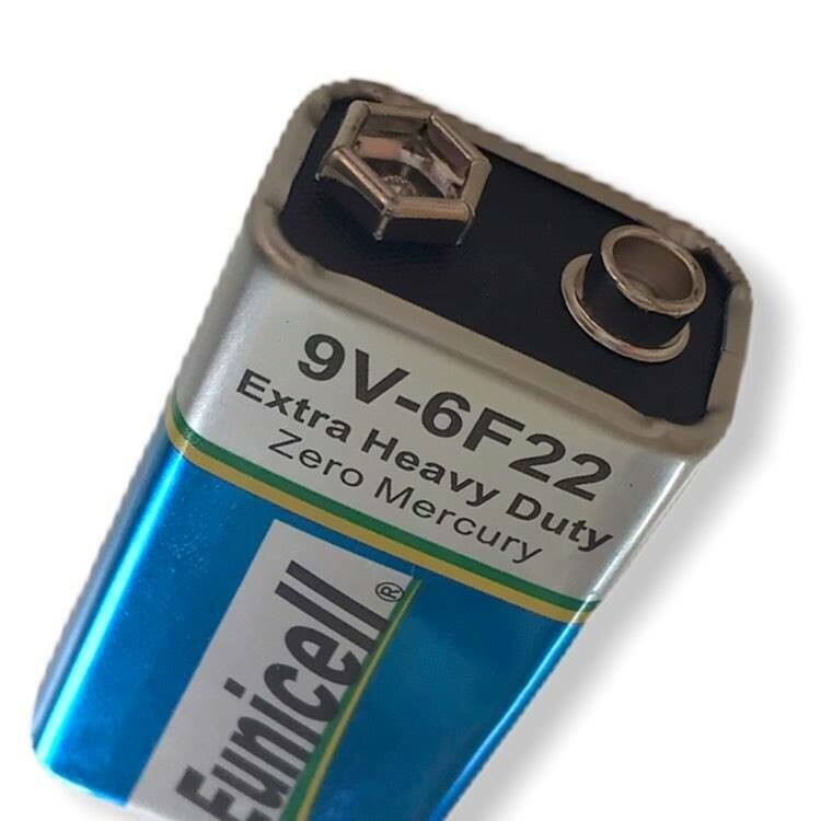 PP3 9V Batteries 6F22 (2 pack) Zinc Carbon Batteries Smoke Alarm ...