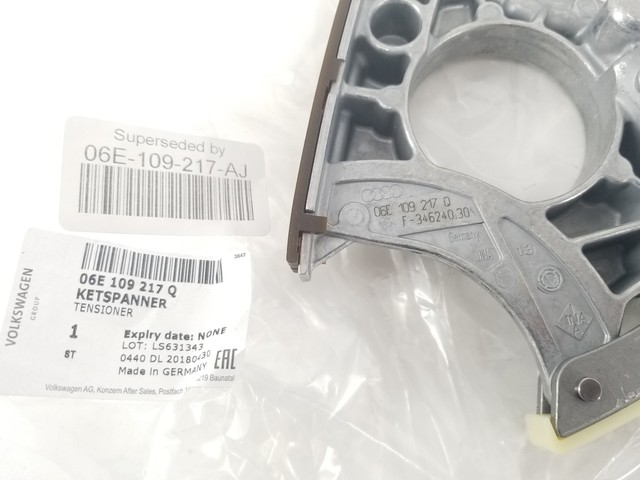 One Genuine Engine Timing Chain Tensioner Left 06e109217q for AUDI for ...